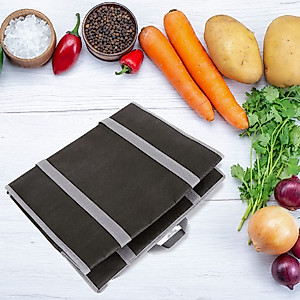 Insulated Reusable Grocery Bags(Pack of 2-Extra Large)Black, Portable Travel Bag For Frozen Food, Reusable Bags with handles-Foldable Insulated Bag Grocery, For Hot Cold Food Reusable Shopping Bags