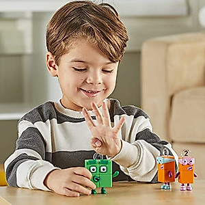 Learning Resources Numberblocks Four and The Terrible Twos, Official Collectible Toys, Includes Numberblocks Four and 2 x The Terrible Two, with Posable Arms for Realistic Play, Suitable for Display