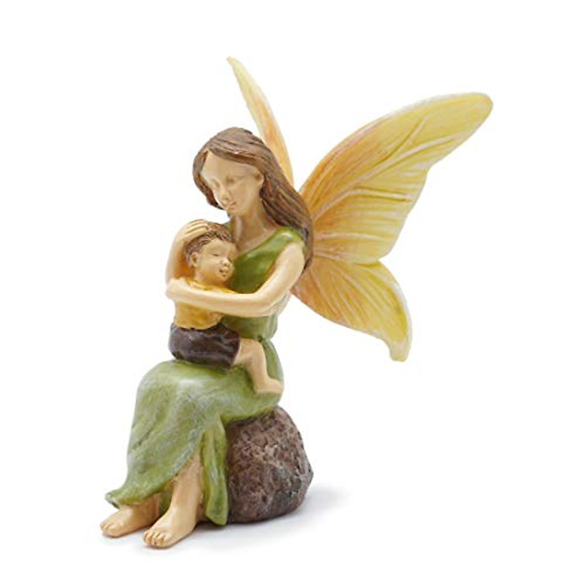 Marshall Home and Garden Cherished Fairy Mother Leaf Green 3 x 3 Resin Stone Collectible Figurine