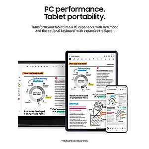Samsung Galaxy Tab S7+ Wi-Fi, Mystic Silver -256 GB (Renewed)