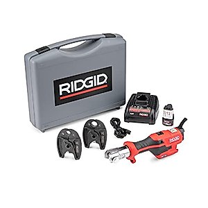 RIDGID 72543 Model RP 115 Mini Press Tool Kit with 1/2" - 3/4" PureFlow Jaws and Carrying Case