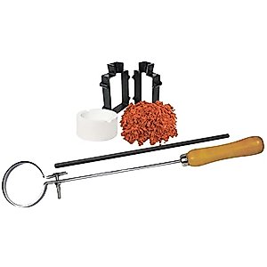 Sand Casting Set Kit with 2.2 Lbs Delft Clay Sand, Cast Iron Mold Flask Frame, Ceramic Crucible, Tongs & Stir Rod Melting Casting Refining Gold Silver Copper Jewelry Making