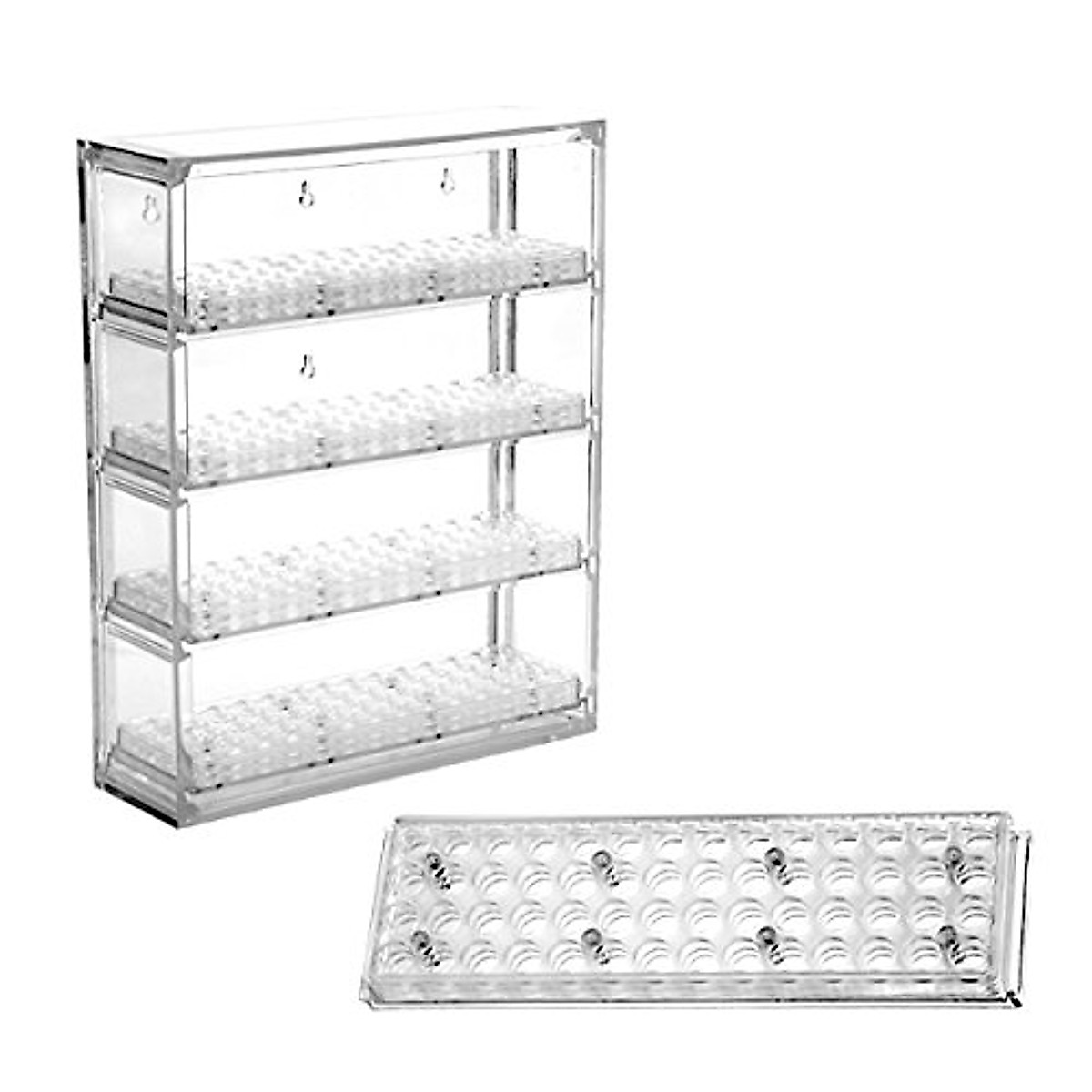 Bead Pavilion Showcase with 4 Round Shelves