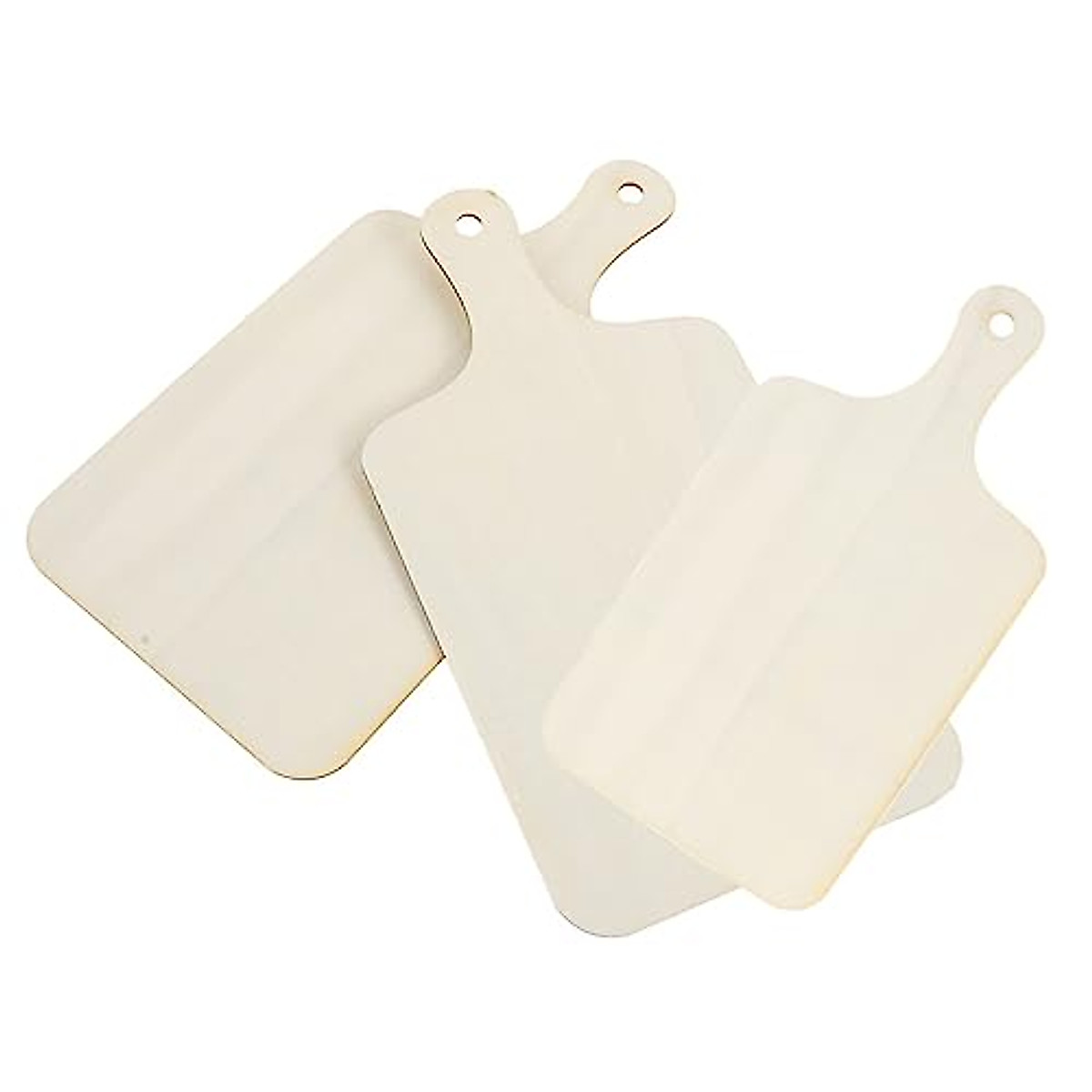 RUNROTOO 3pcs DIY Tray Wooden Meat Serving Platter Wooden Pizza Serving Trays Mini Cutting Mini Cutting Board Charcuterie Tray Easy Cheese Fruit Serving Plate Chopping Board Blank Wood Tray