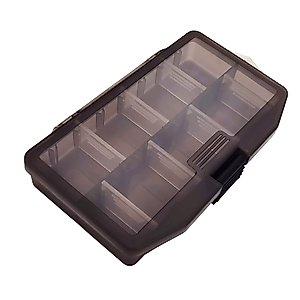 Fishing tackle lure baits box with removable dividers, Storage box for small things 2 pieces, Brown (CF-BOX-01)