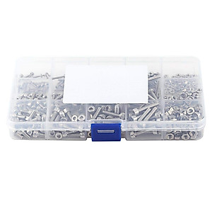 480PCS M2 M3 M4 Screws and Nuts Assortment Kit,Stainless Steel Hex Socket Head Bolt Nuts Assortment Kit,Resistant to and,for Home,Office Appliance,Machinery,Furniture