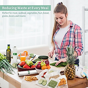 Mozing Vacuum Sealer Bags, Commercial Grade Food Seal Bag Rolls, Meal Saver Bags for Storage or Sous Vide