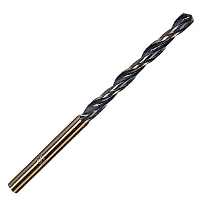 FOCMKEAS 12.5mm Twist Drill Bit High Speed Steel 4341 Straight Shank Gold and Black Coated Drilling Bits for Home Improvment DIY, Metal/Wood/Plastic