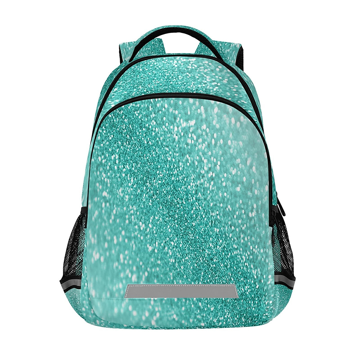 Eionryn Teal Turquoise Sparkle Backpack Aqua Green Laptop Backpacks Book Bags Water Resistant Daypack Durable College Shoulder Bag Sports Travel Day Pack