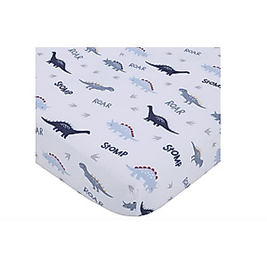 Parent's Choice 4-Piece Toddler Bedding Set, Blue, Dino