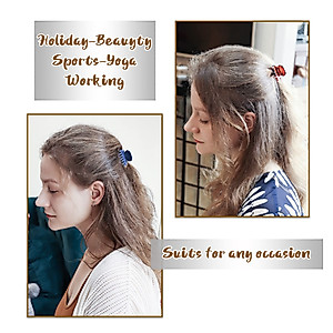 Vsiopy Hair Clips Medium Size Claw Hair Clips for Women Thin Hair No Slip, Hair Clips for Thick Hair, Double Row Jaw Clip (4 PCS)