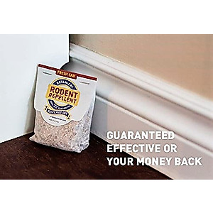 Fresh Cab FC6 Botanical Rodent Repellent Keeps Mice and Rats Out, Federal EPA Registered for Use Indoors and in Enclosed Spaces, 2.5 Ounce x 4 Scent Pouches x 4 Pack (Total 16 Pouches)