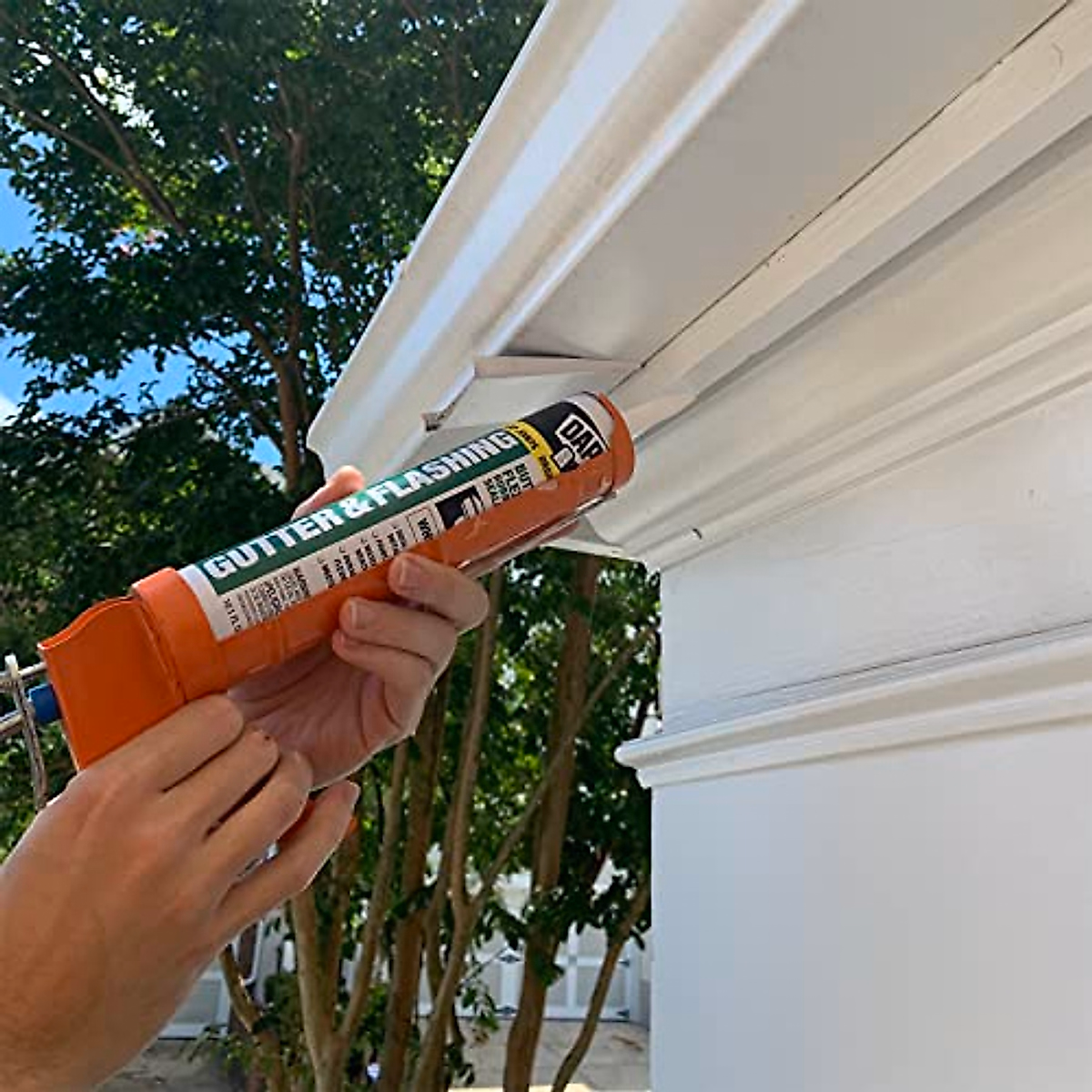 DAP 070798181847 Bf Gutter & Flashing White Raw Building Material, 10.1 oz