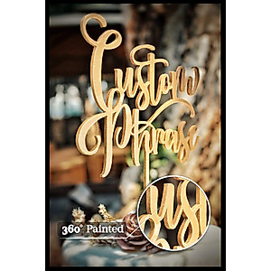 Luxtomi - Personalized Happy Birthday Name Cake Topper for Anniversary - Customize Your Birthday Party Cake Topper with Lovely Decoration