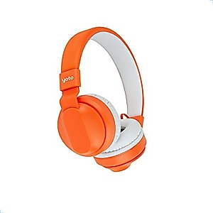 Yoto Wired Headphones – Kids Accessories, Lightweight Adjustable & Foldable Over-Ear Headphones with Travel Bag, Volume-Limiting for Safe Listening & Daisy Chain Feature for Audio Sharing