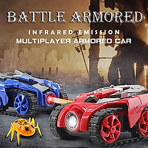 2.4g Infrared Double Entertainment Multi Player Rc Car with Crawling Toy A Sensory Interactive Gaming Blue Girls Plastic Storage