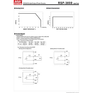 MW Mean Well RSP-3000-24 24V 125A 3000W Single Output with PFC Function Power Supply