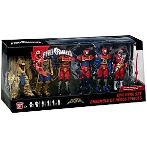 Power Rangers Super Ninja Steel Epic Hero Action Figure 6 Pack with Red Ranger