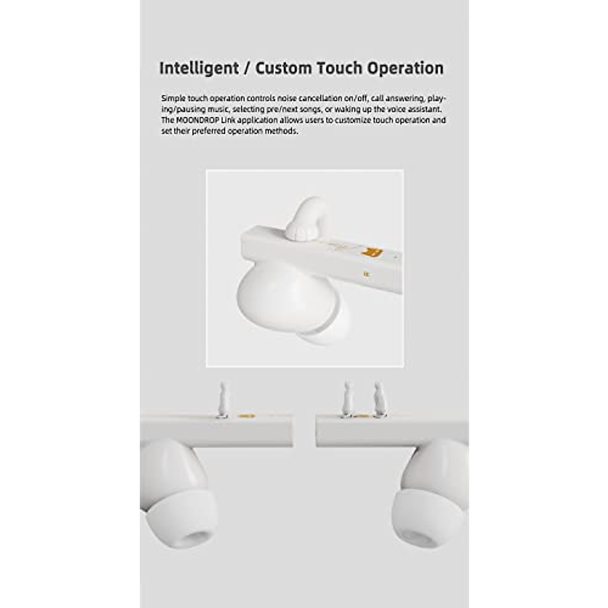 Moondrop NEKOCAKE TWS Touch Optimized 13mm Dynamic Driver Bluetooth ANC True Wireless Earphone