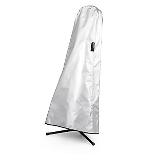 Maloney StageGear Guitar Dust Cover Fits Acoustic, Electric, Bass Guitars - Water Resistant Black Nylon with Reversible Silver Acrylic Coating Protects from Dust Dirt Moisture & Sun (43 inches) 80681