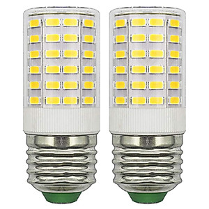 ZHENMING Refrigerator Light Bulb 7W LED E26 100 watt Equivalent E26 Edison Bulb Cool White 6500K Super Bright No Strobe Corn Lamp Non-Dimmable E26 Medium Base, Pack of 2