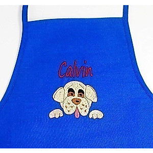 Personalized Kids Apron Embroidered With Name and Design