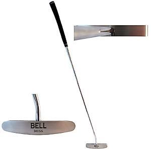 Bell Putters Upright Lie 75° Golf Putter 400g Right-Handed/RH with Tacki-mac Tour Select Standard Putter Grip and 34" Shaft | Made in USA