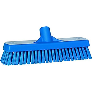 Vikan, Blue Brush,Wall/Floor Scrub,Stiff,12",PP/PBT, 7060