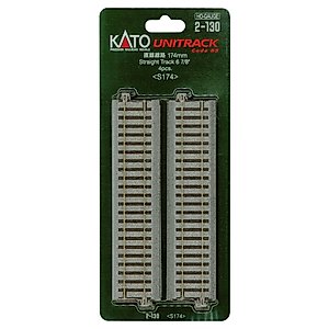 Kato USA Inc. HO 174mm 6-7/8 Straight 4 KAT2130 HO Track