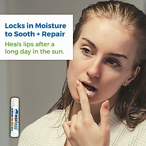 Waxhead Lip Sunscreen with Zinc Oxide Lip Balm SPF 20 Zinc Oxide Sunscreen Chapstick Sunblock for Lips, Reef Safe Waterproof Non-Nano Biodegradable Protection with Lanolin, Shea Butter (Mint 4 Pack)