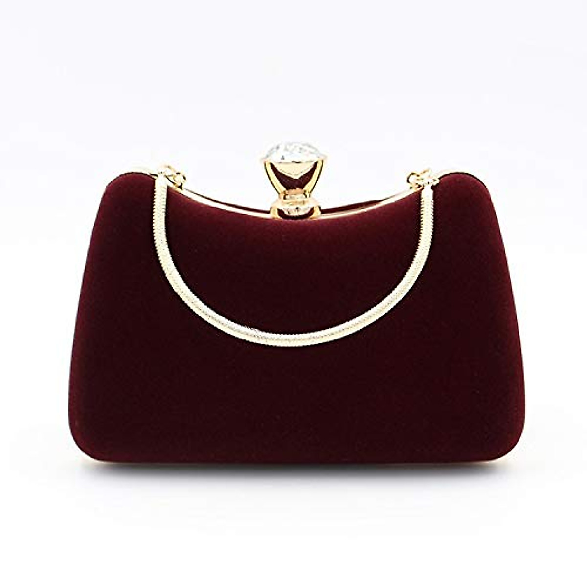 Women Velvet Evening Bag Luxury Diamond Handbag Elegant Purse Wedding Banquet Party Clutch Lady Wallet