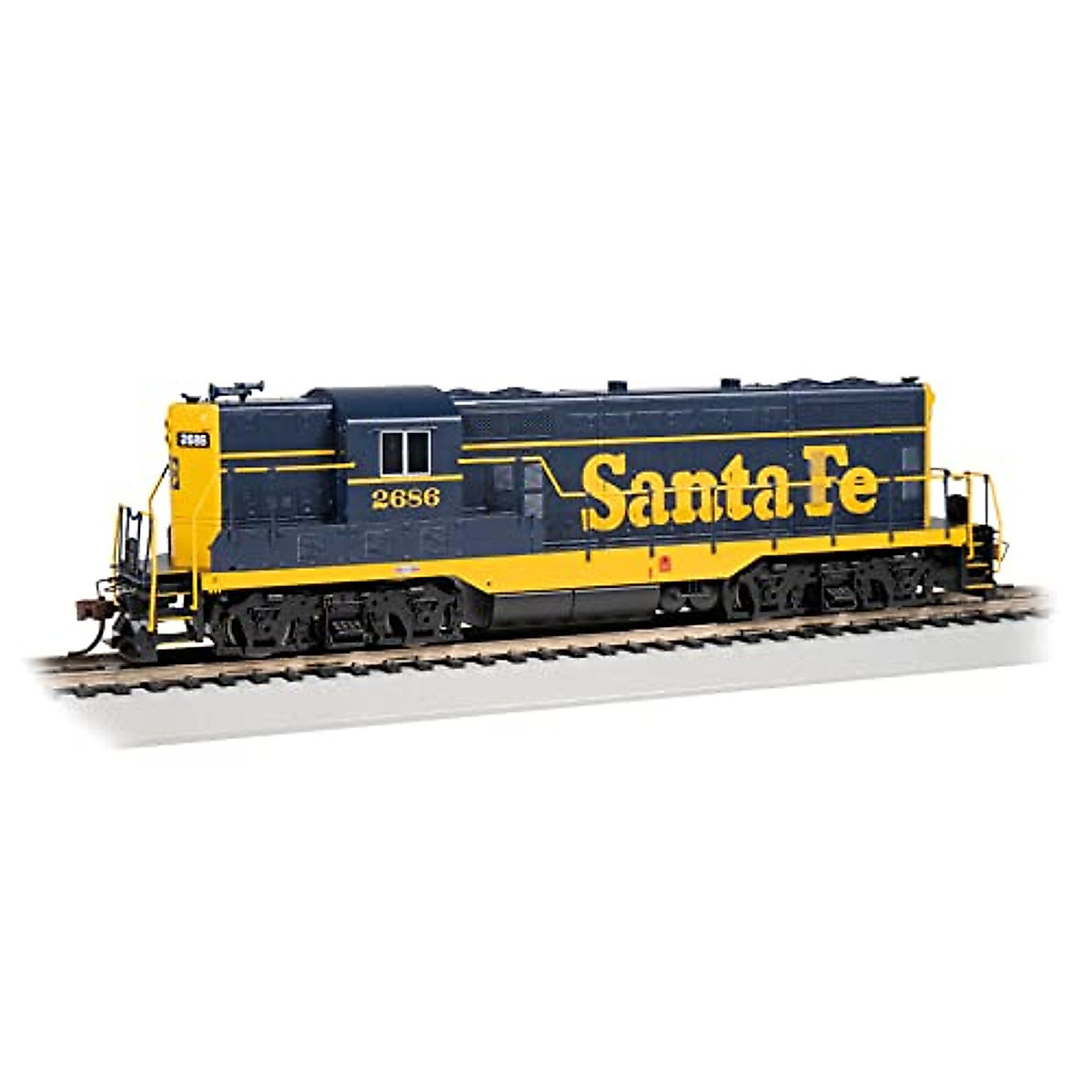 Bachmann Trains - GP7 - DCC Ready Locomotive - Santa FE #2686 (Blue & Yellow) - HO Scale