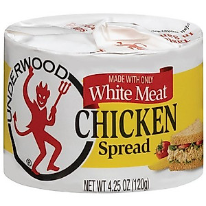 Underwood, White Meat Chicken Spread, 4.25oz Container (Pack of 4)