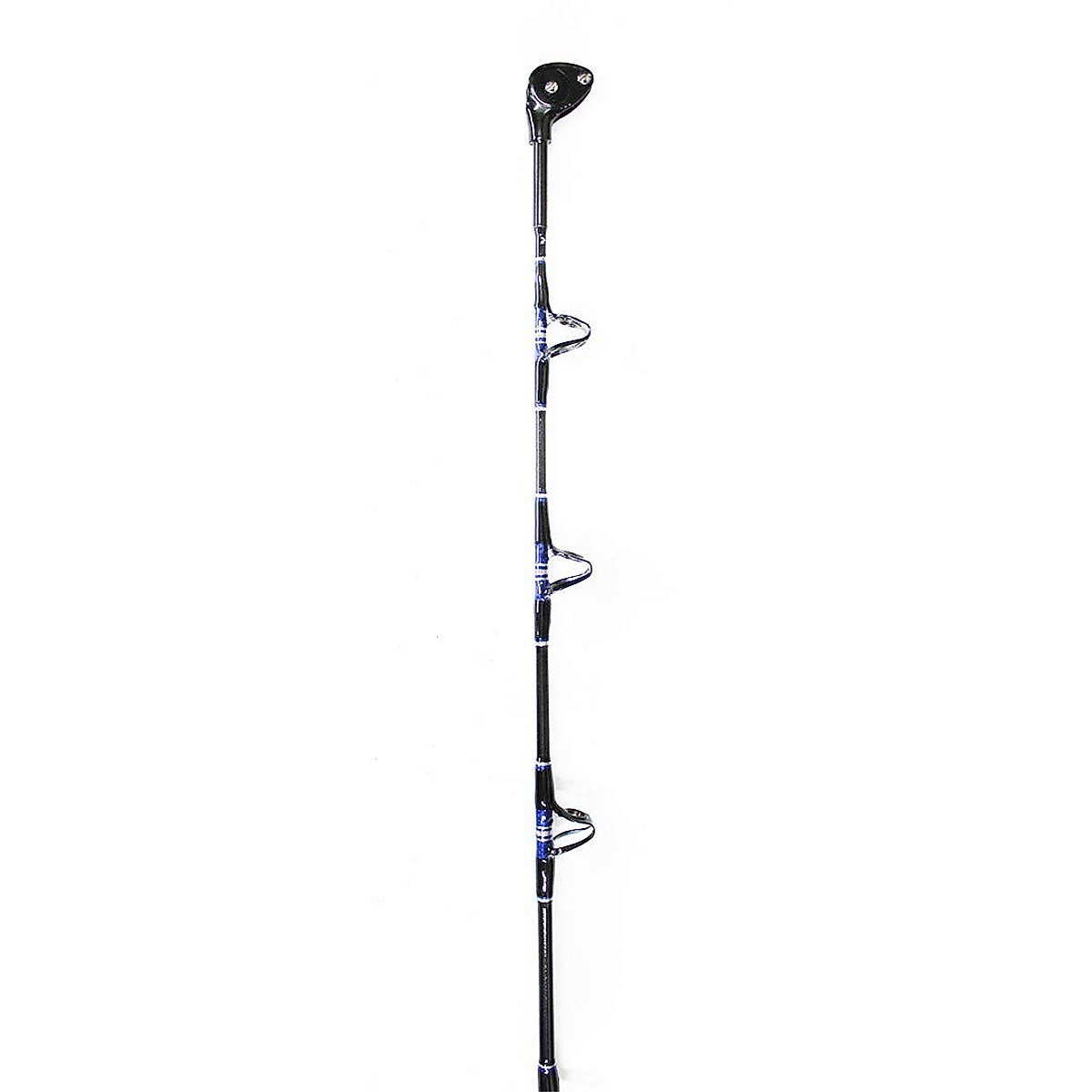Xcaliber Marine Pair (2) Tournament Series 15-30lb Saltwater Trolling Rod w/Pac Bay Guides (Blue & Silver)