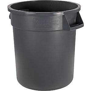 Carlisle FoodService Products 34101023 Bronco Round Waste Container Only, 10 Gallon, Gray