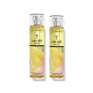 Bath and Body Works Lemon Drop Martini Fine Fragrance Mists Pack Of 2 8 oz. Bottles (Lemon Drop Martini)