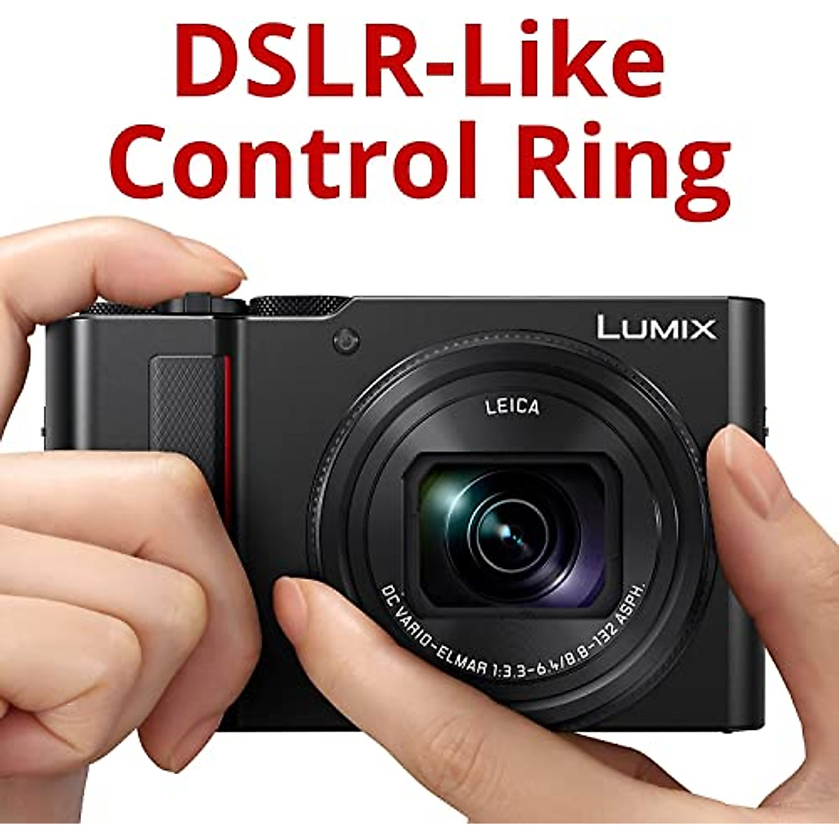 Panasonic LUMIX ZS200D 4K Digital Camera, 20.1MP 1-Inch Sensor, 15X Leica DC Vario-Elmar Lens, F3.3-6.4 Aperture, WiFi, Hybrid O.I.S. Stabilization, 3-Inch LCD, DC-ZS200DK (Black)