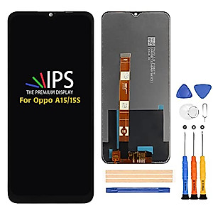 A-MIND for Oppo A15/A15s CPH2185 CPH2179 Screen Replacement LCD Display Touch Digitizer Full Assembly Repair Kits with Tools