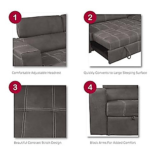 58943 Sectional, Grey