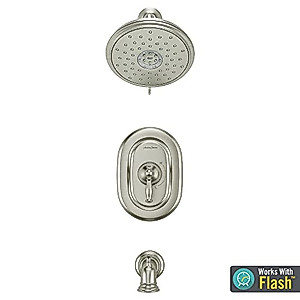 American Standard TU440508.002 Quentin Tub Trim Kit with Water-Saving Shower Head and Cartridge, Polished Chrome