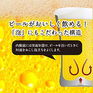 Doshisha Drinking Mug, 14.2 fl oz (420 ml), Dishwasher Safe, Heat Retention, Cold Retention, Vacuum Insulated, Beer Mug, Silver