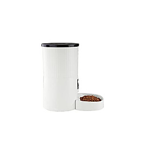 ELEVON 4L Automatic Pet Feeder Food Dispenser,Auto Dog Food Dispenser,10S Voice Recorder&Programmable Timed Cat Feeder with Desiccant Bag for Small Large Pets Puppy Kitten Rabbit Large Capacity