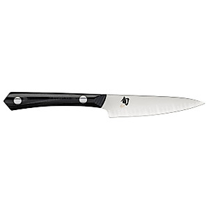 Shun 4 Inch Narukami Paring Knife, 4", Black