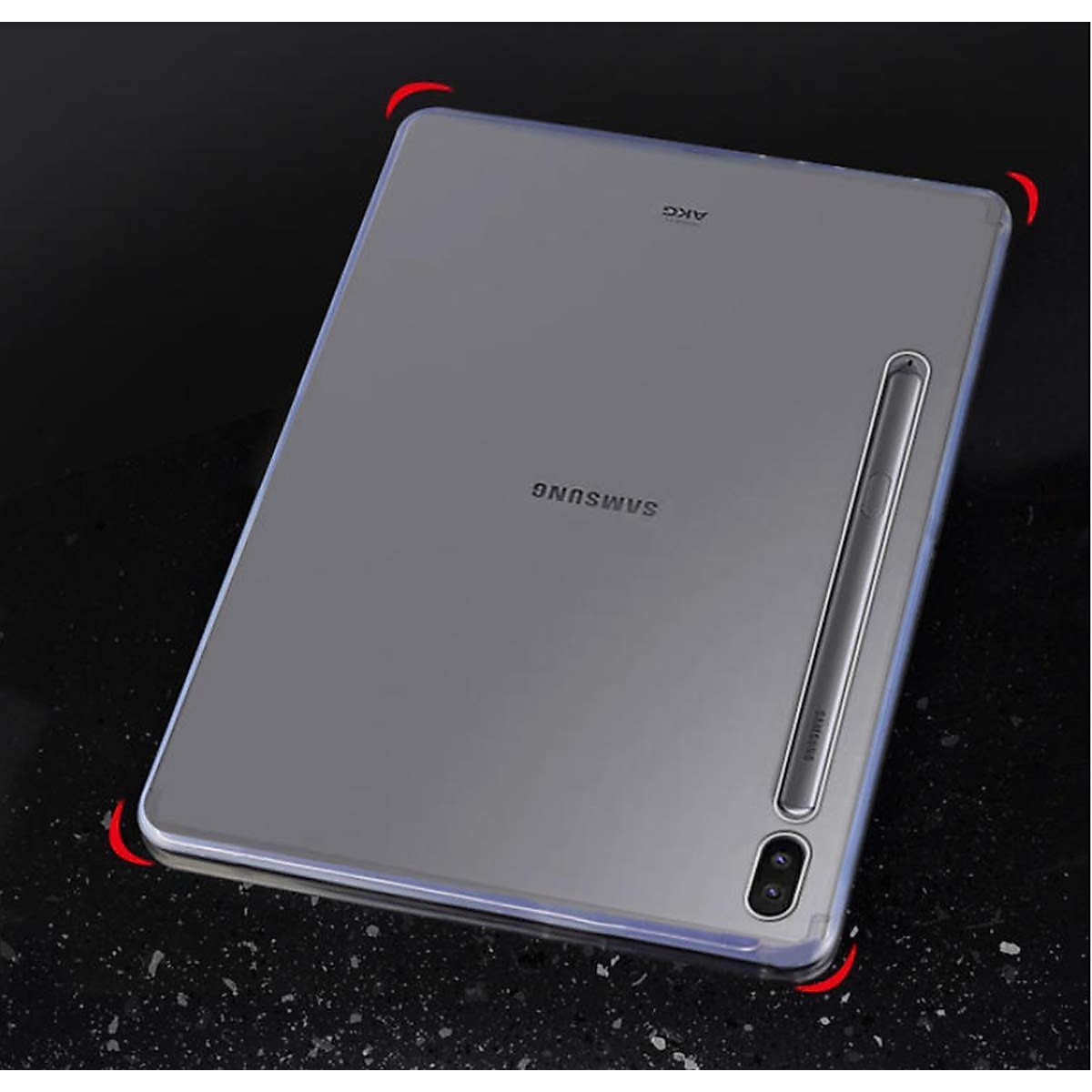 iCoverCase Compatible with Samsung Galaxy Tab S6 10.5 Inch T860/T865 Case, Lightweight Matte Translucent TPU Clear Case -Frosted Clear