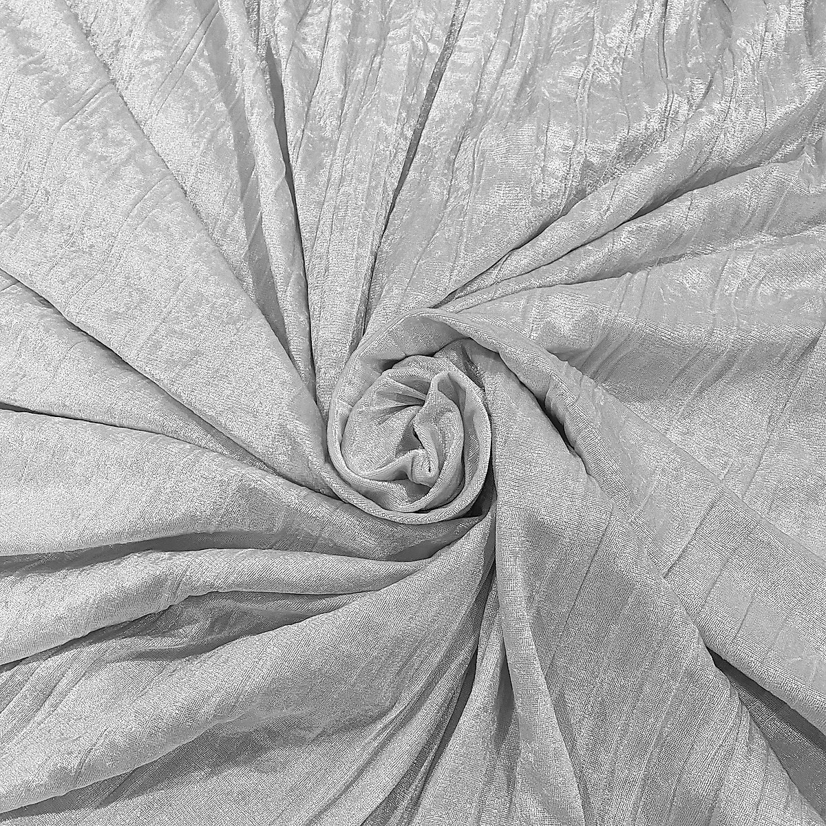 Sweet Jojo Designs Grey Floral Vintage Lace Baby Girl Nursery Crib Bedding Set - 4 Pieces - Solid Light Gray Crinkle Crushed Velvet Luxurious Elegant Princess Boho Shabby Chic Luxury Flower Ruffle