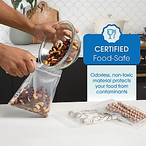 Spartan Industrial - 4” X 6” (1000 Count) 4 Mil Thick Clear Reclosable Zip Plastic Poly Bags with Resealable Lock Seal Zipper - Heavy Duty and Durable