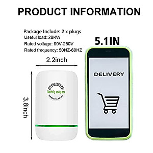 Power Saver Pro - Electric Power Saver Device - Electricity Energy Saving Box - Intelligent Household Power Saving Device Balance Current Source Stabilizes The Voltage Supply for Home Office Factory