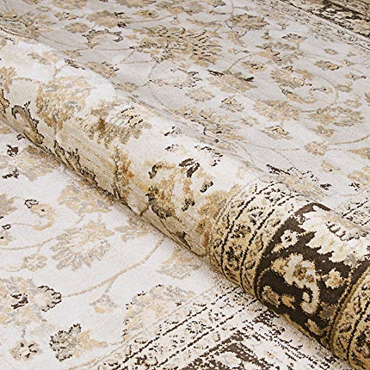 Couristan Zahara Farahan Amulet Area Rug, 2' x 3'7", Oatmeal-Black