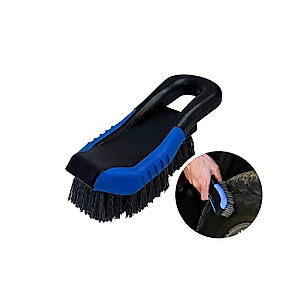 Reises Car Carpet Brush and Upholstery Cleaner - Carpet Brush Scrubber for Car Interior, Car Seat Fabric Cleaner for Stains, Hair Remover & Car Detailing (Blue)