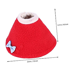 DOITOOL 4 Pcs Parrot Collar Lovebird Cone Collar Pet Recovery Collar Bird Collar Parrot Elizabethan Collars Parrot Recovery Collar Pet Costume Collar Pluma Neck Collar Polar Fleece